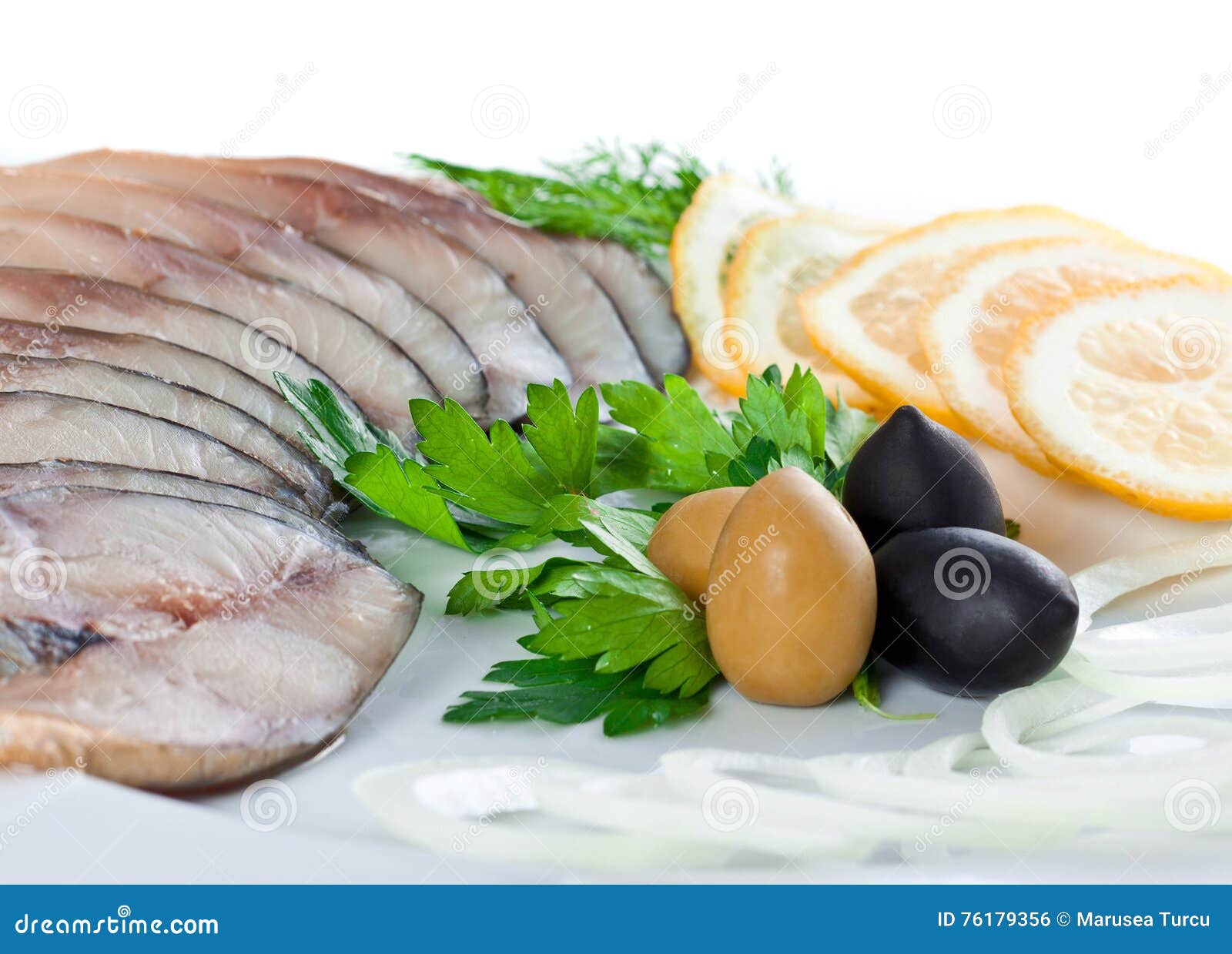 Sliced Fish with Vegetables Stock Photo - Image of meal, culinary: 76179356