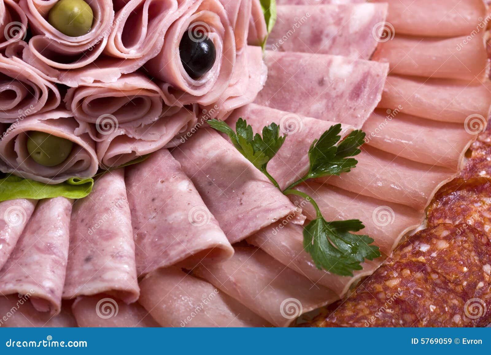 Sliced food arrangement stock image. Image of butcher - 5769059