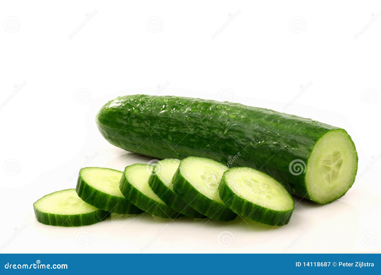 Sliced fresh cucumber stock image. Image of fresh, ripe - 14118687
