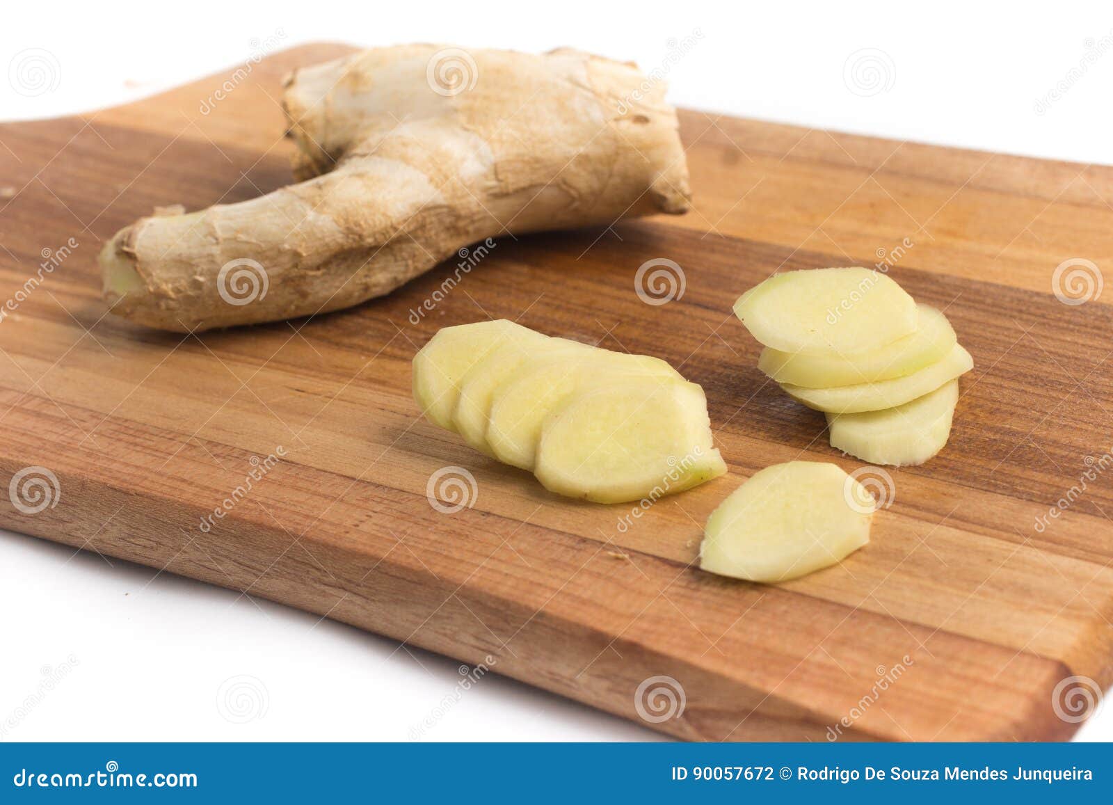 Sliced Fresh Ginger stock photo. Image of diet, surface - 90057672