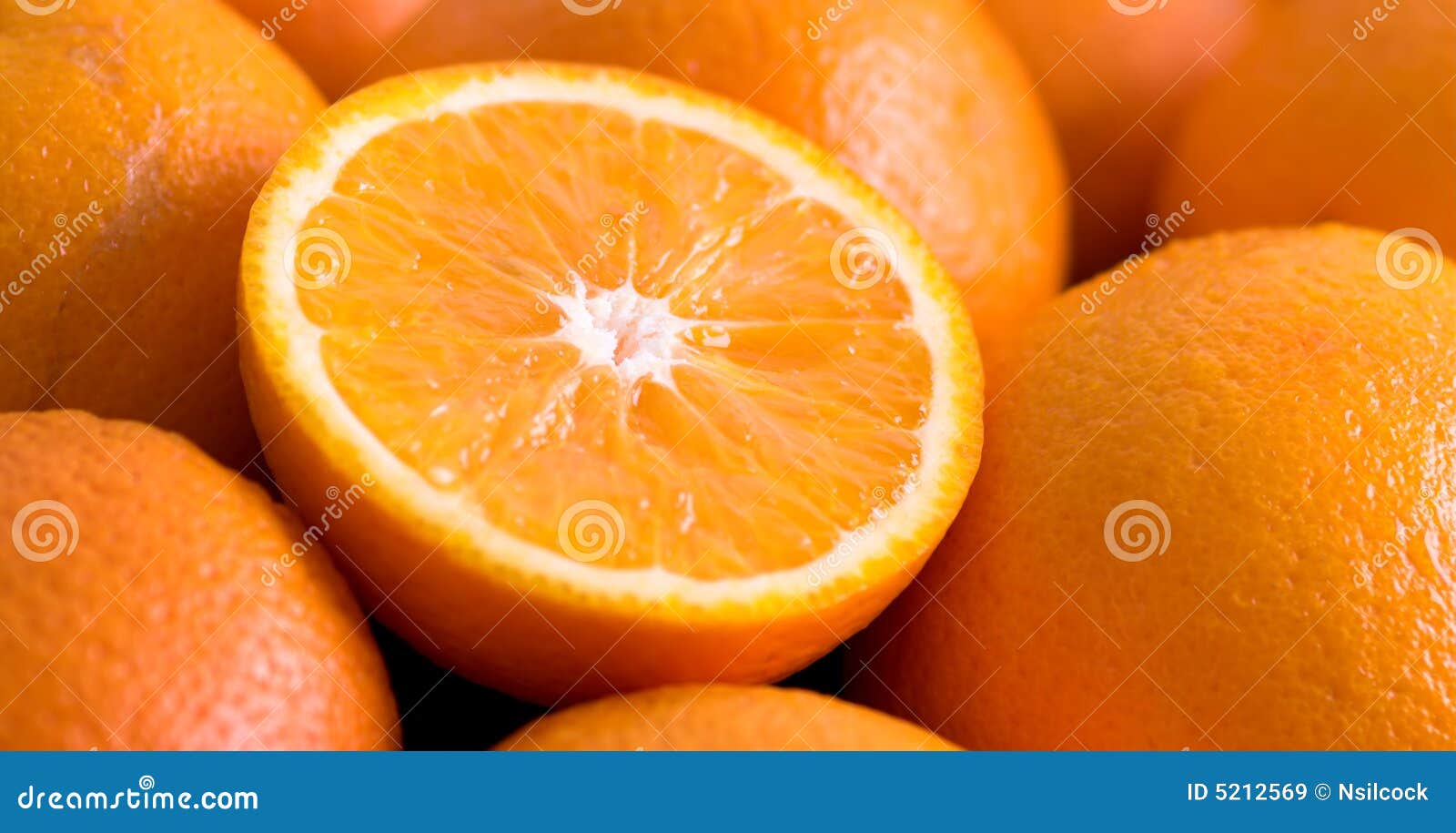 Sliced Fresh Oranges stock image. Image of pulp, bright - 5212569