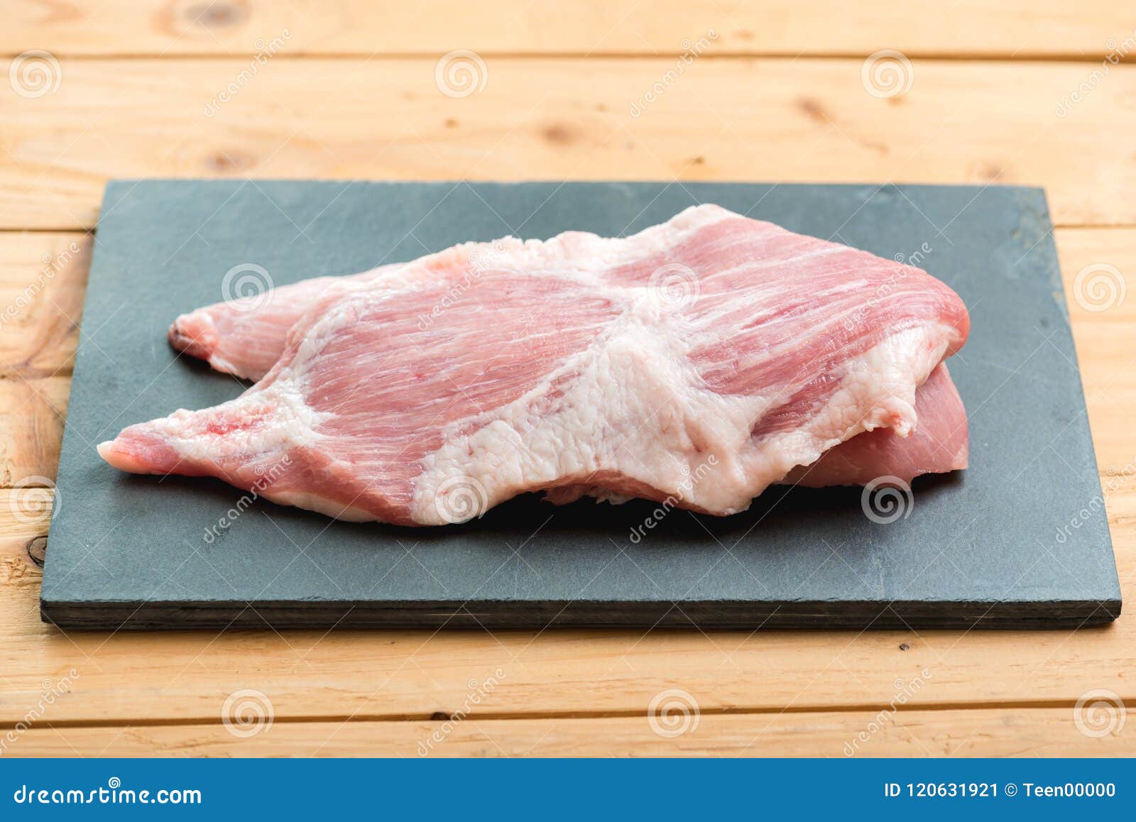 Sliced of Fresh Pork Neck Fresh Meat Stock Image - Image of food, group ...