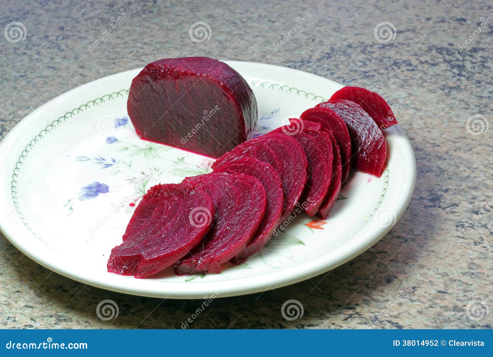 Sliced Fresh Red Beetroot on a Plate. Stock Photo - Image of healthy ...