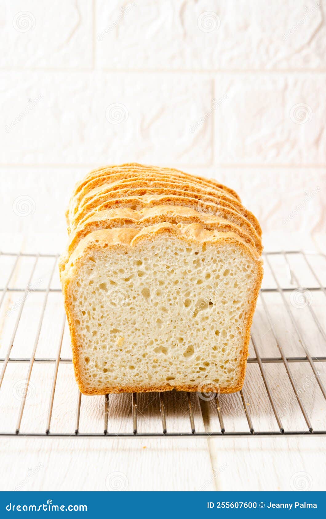 Sliced and Fresh Sandwich Bread. Bread Pan Stock Photo - Image of food ...