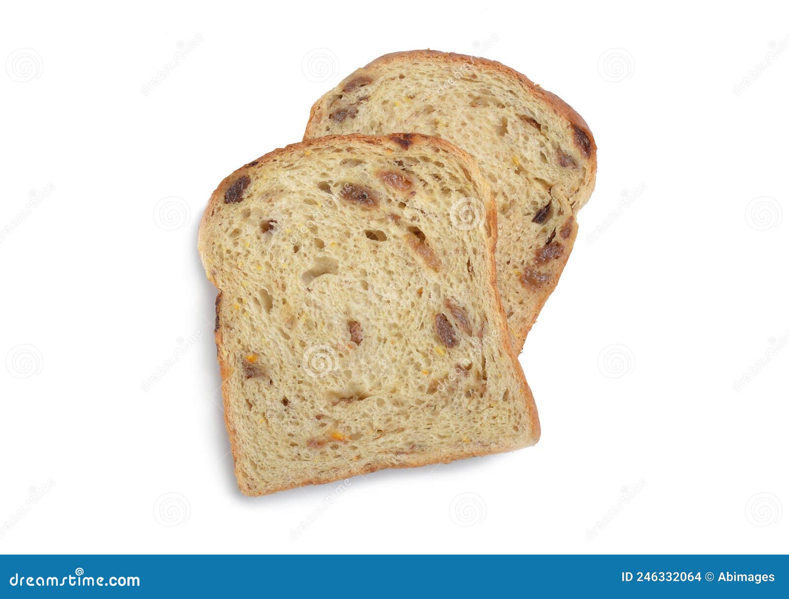 Sliced Fruit Loaf stock photo. Image of bread, isolated - 246332064