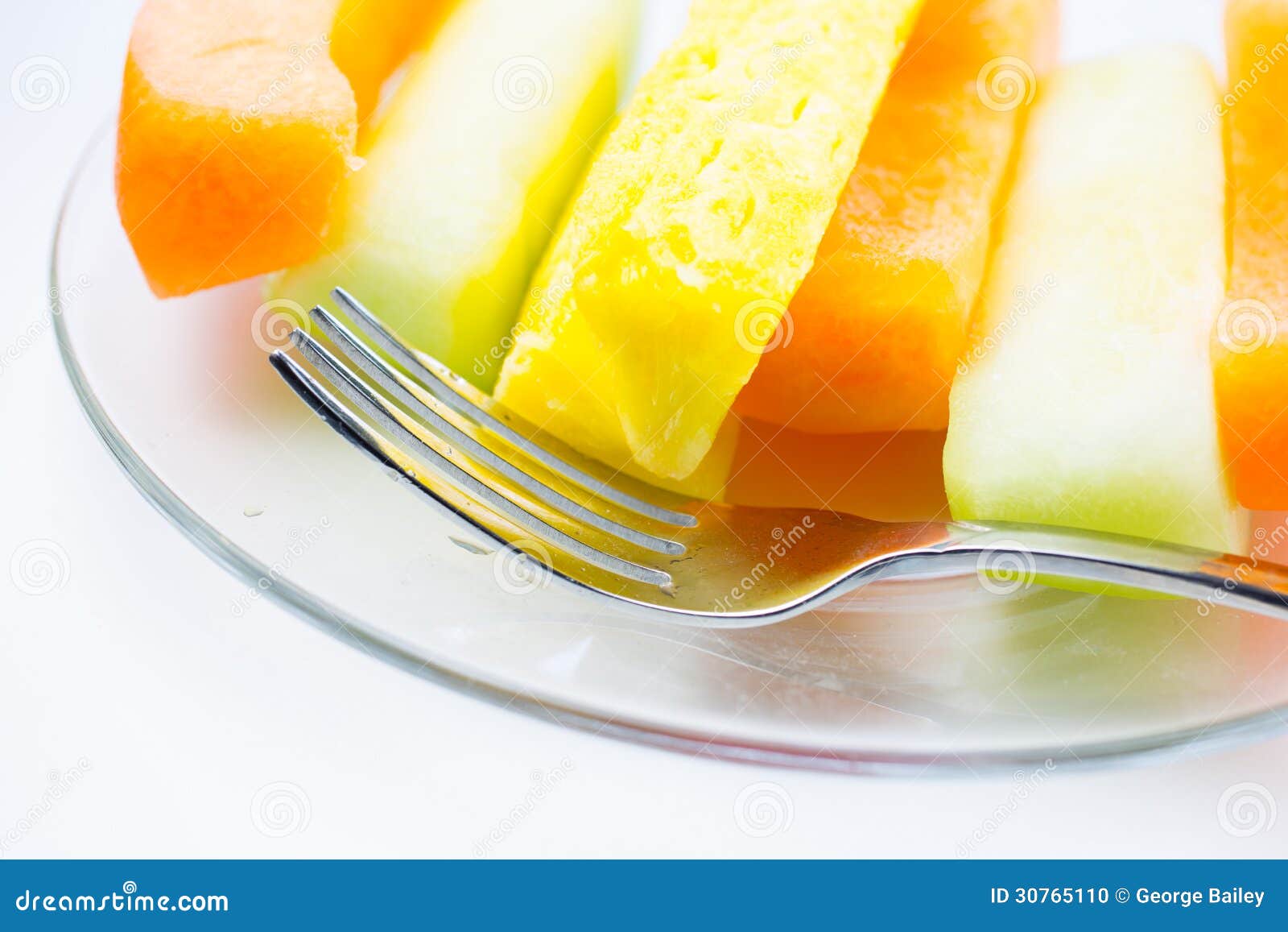 Sliced fruit stock photo. Image of fork, macro, fruit - 30765110