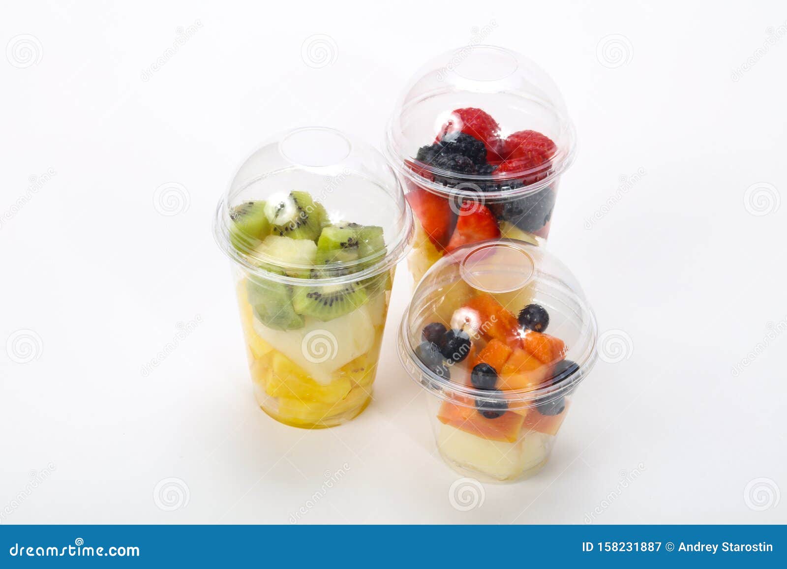 Sliced Fruit Mix in the Box Stock Image - Image of cantaloupe, fruits ...