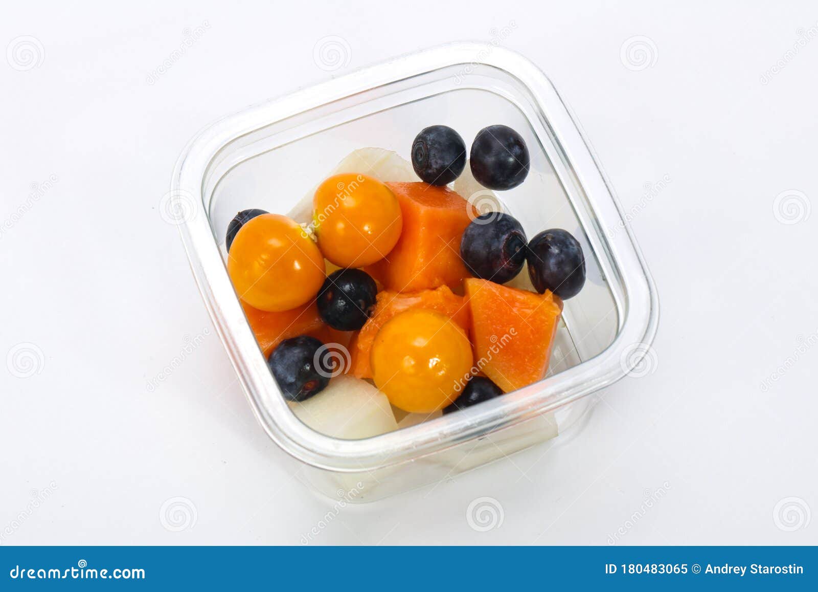 Sliced Fruit Mix in the Box Stock Image - Image of takeaway, vitamin ...