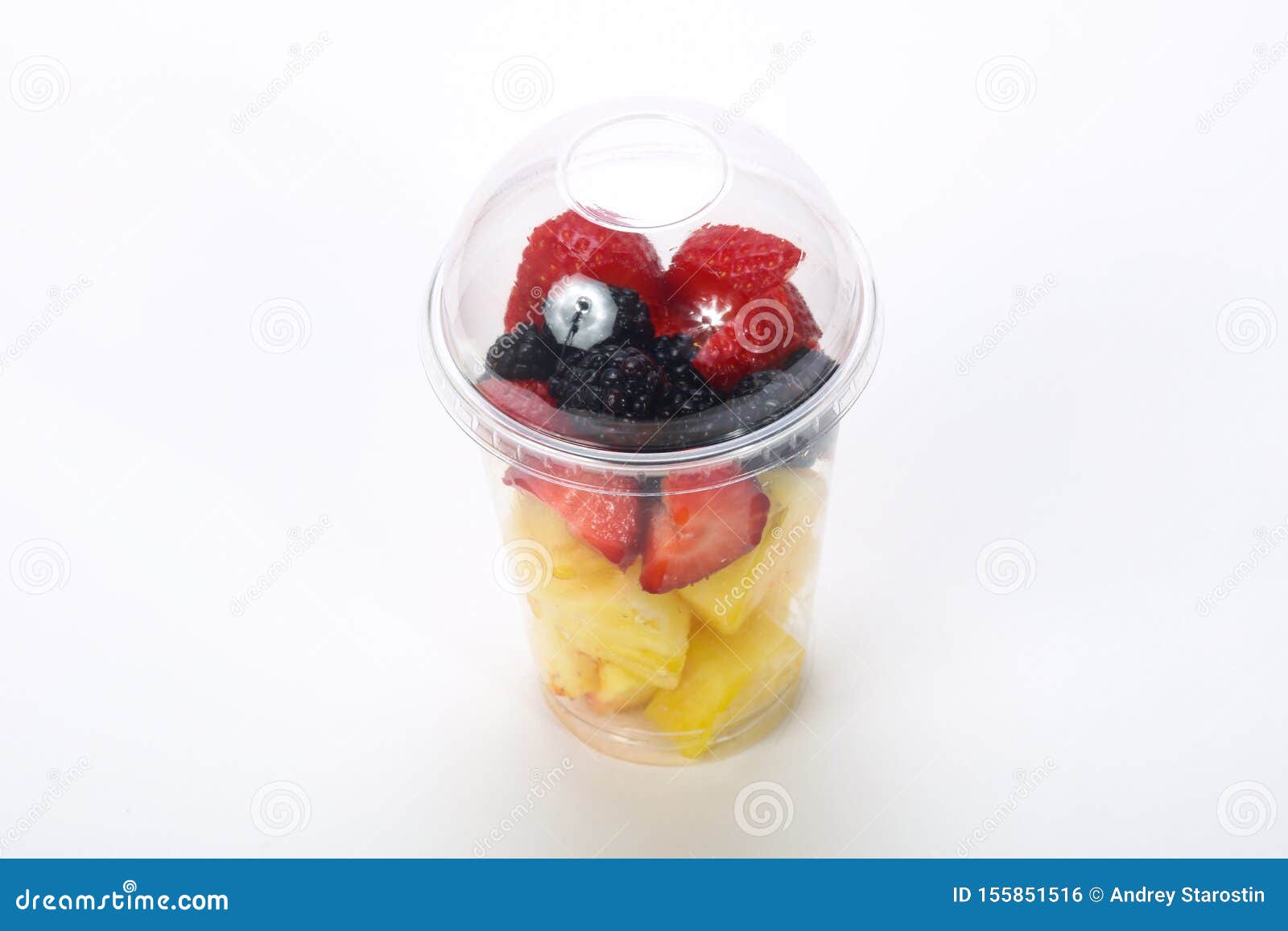 Sliced Fruit Mix in the Box Stock Photo - Image of plastic, strawberry ...