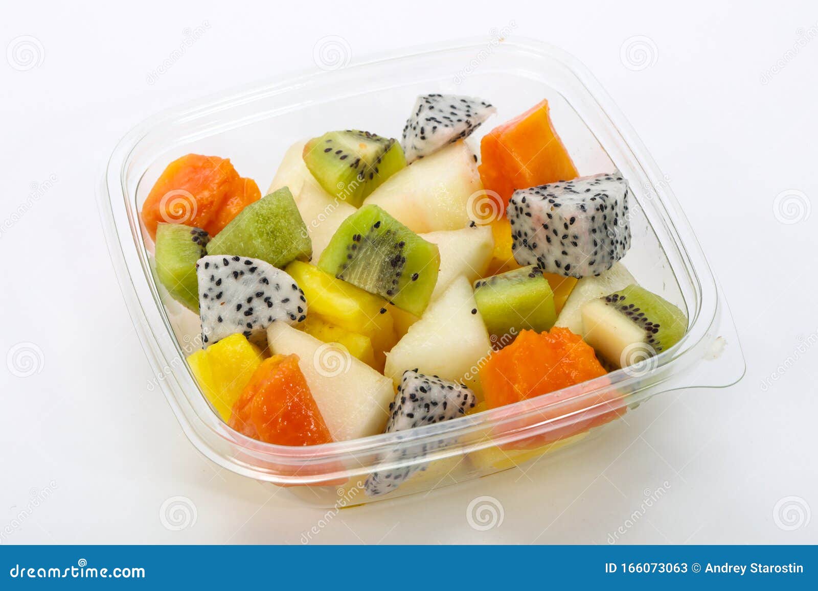 Sliced Fruit Mix in the Box Stock Image - Image of freshness, food ...