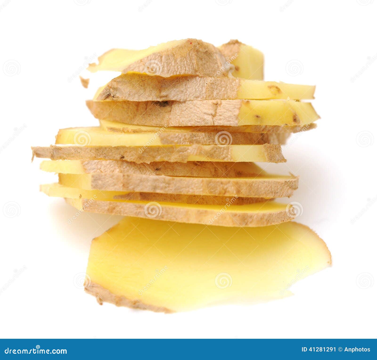 Sliced ginger stock image. Image of cuisine, condiment - 41281291