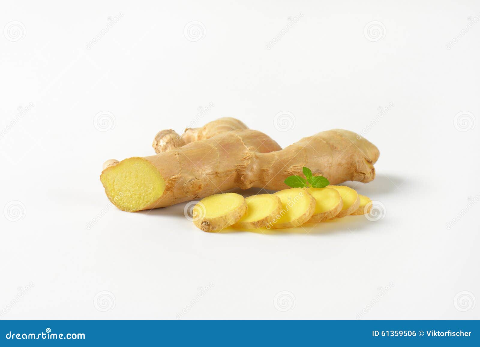 Sliced ginger stock photo. Image of root, wholesome, piece - 61359506