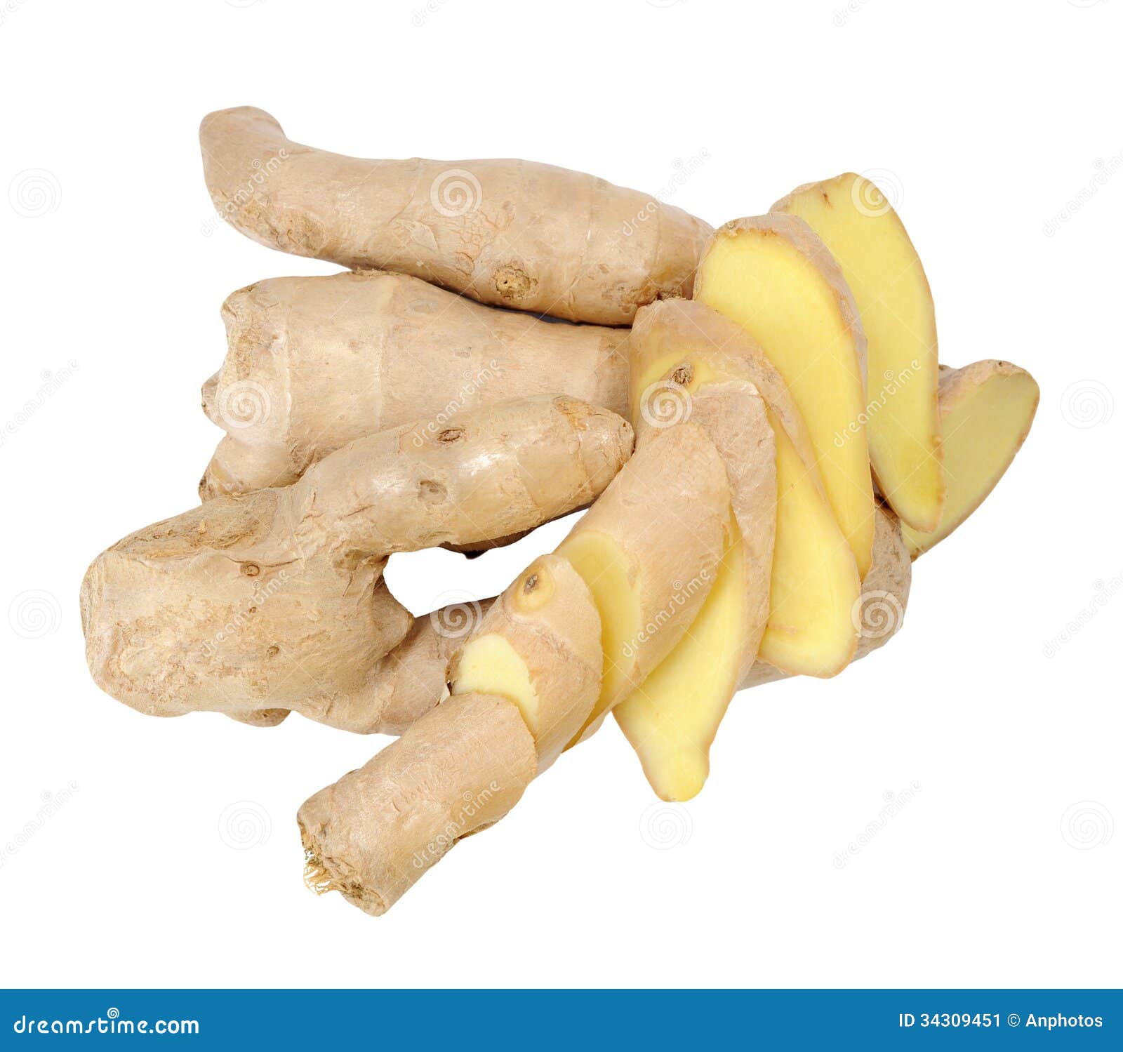 Sliced ginger stock image. Image of food, flavoring, chop - 34309451