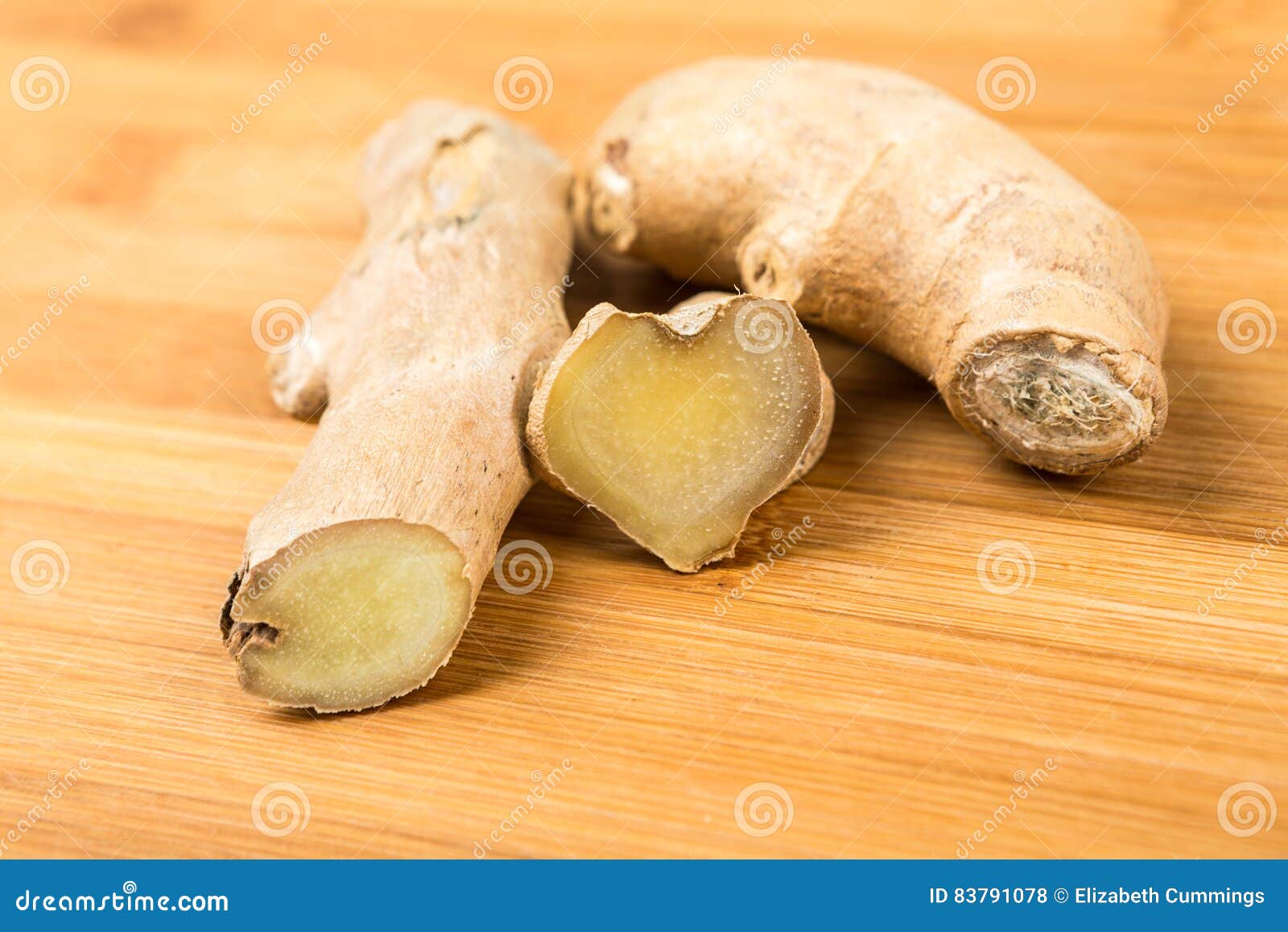 Sliced ginger root stock photo. Image of wood, herbaceous - 83791078