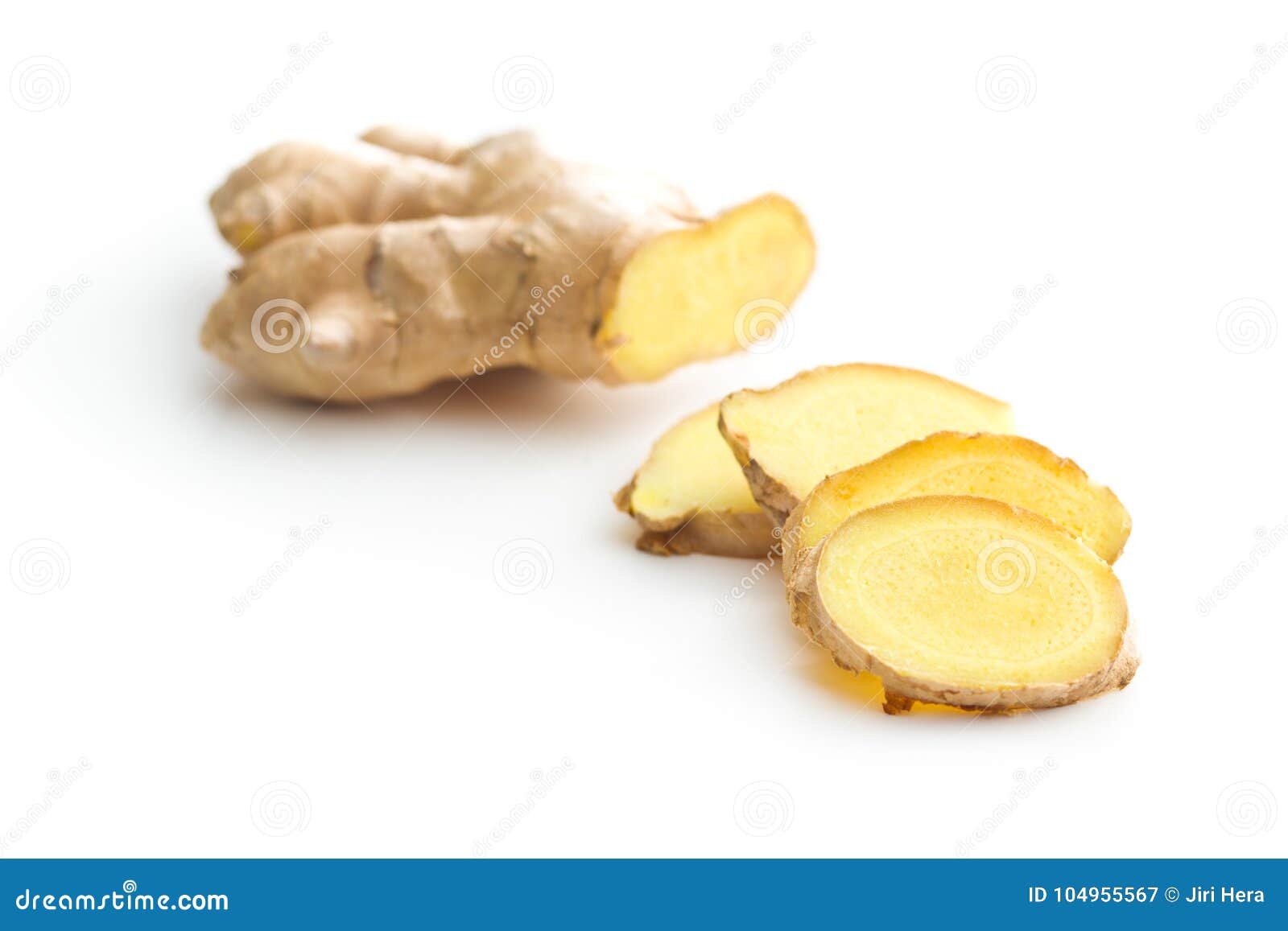 Sliced ginger root. stock image. Image of herb, china - 104955567
