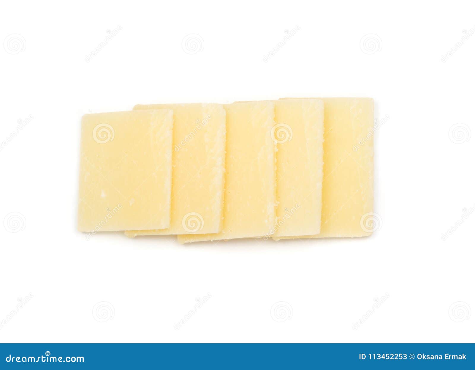 Sliced Gouda Cheese Isolated on White Background Stock Image - Image of ...