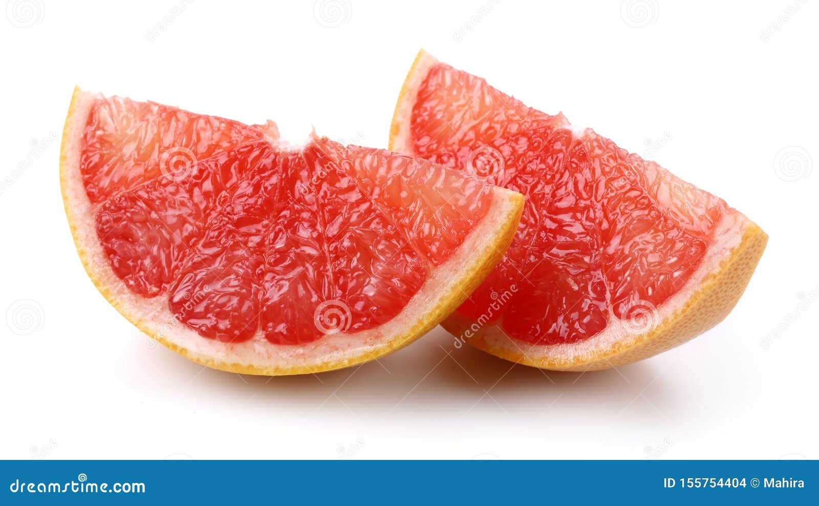 Sliced Grapefruit Isolated on White Stock Photo - Image of cute ...