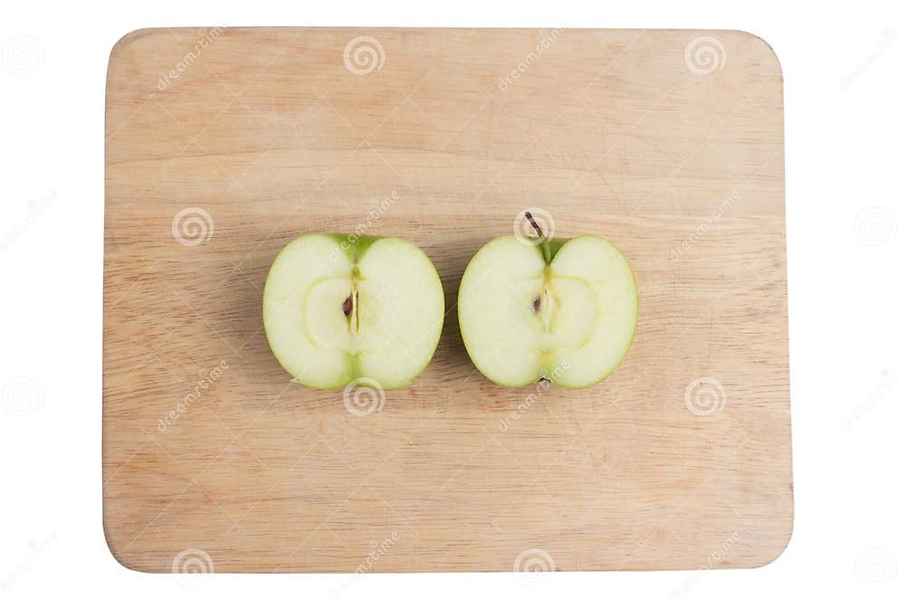 Sliced green apple stock image. Image of chop, nutritious - 38895671