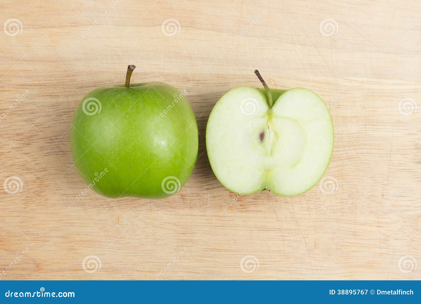 Sliced green apple stock image. Image of green, block - 38895767
