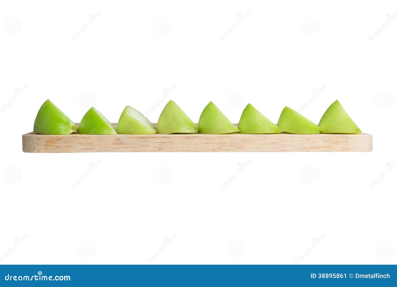 Sliced green apple stock image. Image of refreshing, freshness - 38895861