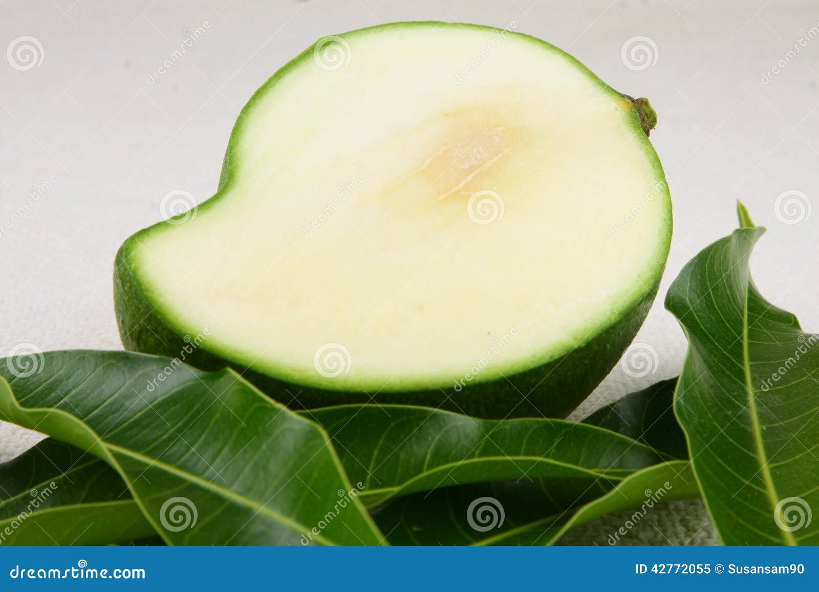 Sliced green mango stock image. Image of bunch, food - 42772055