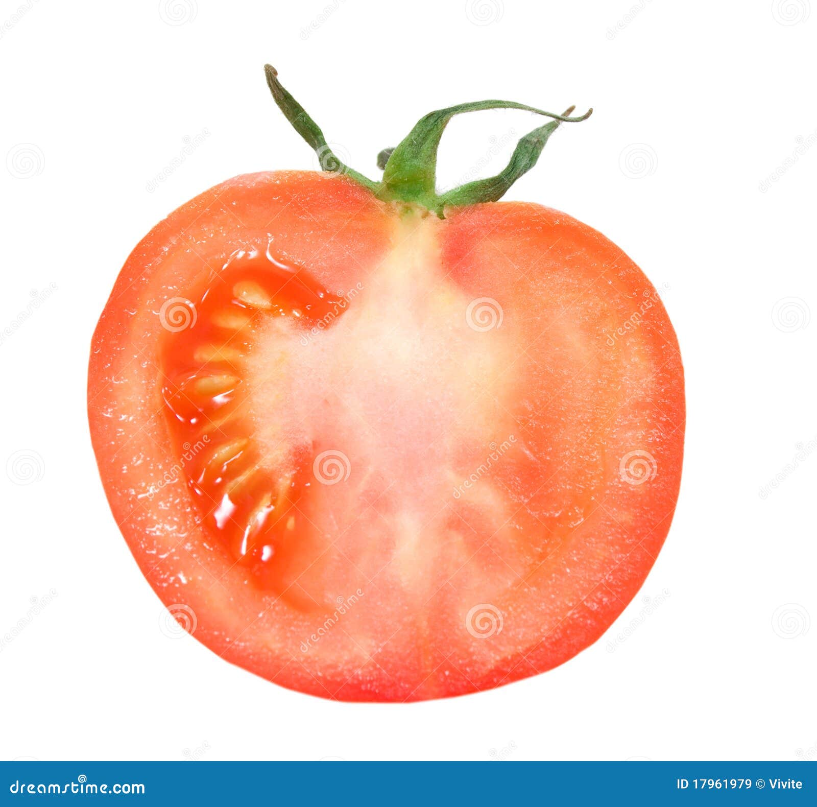 Sliced Half of Tomato White Stock Image - Image of agriculture, salad ...