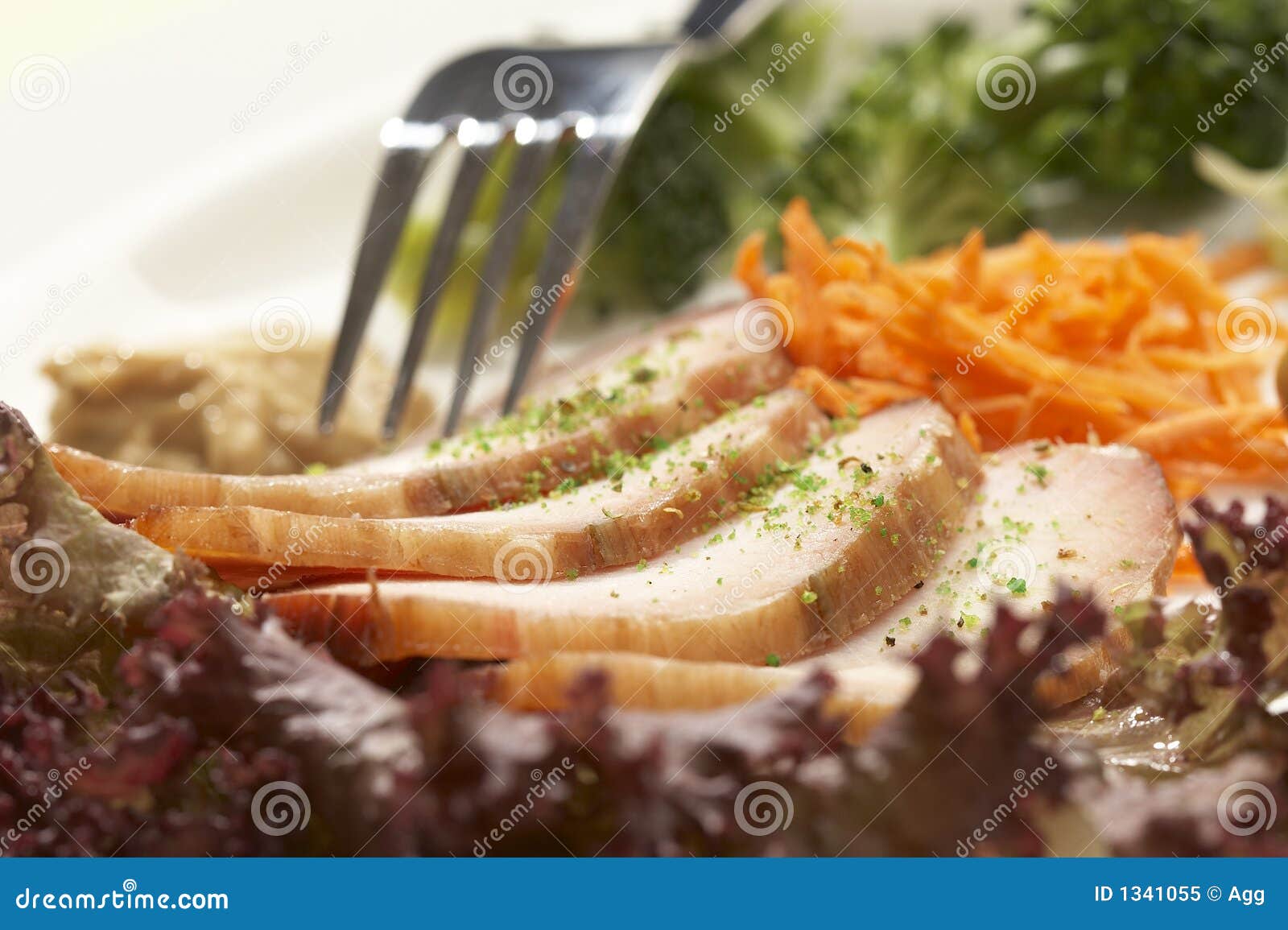 Sliced ham stock image. Image of close, life, food, culinary - 1341055