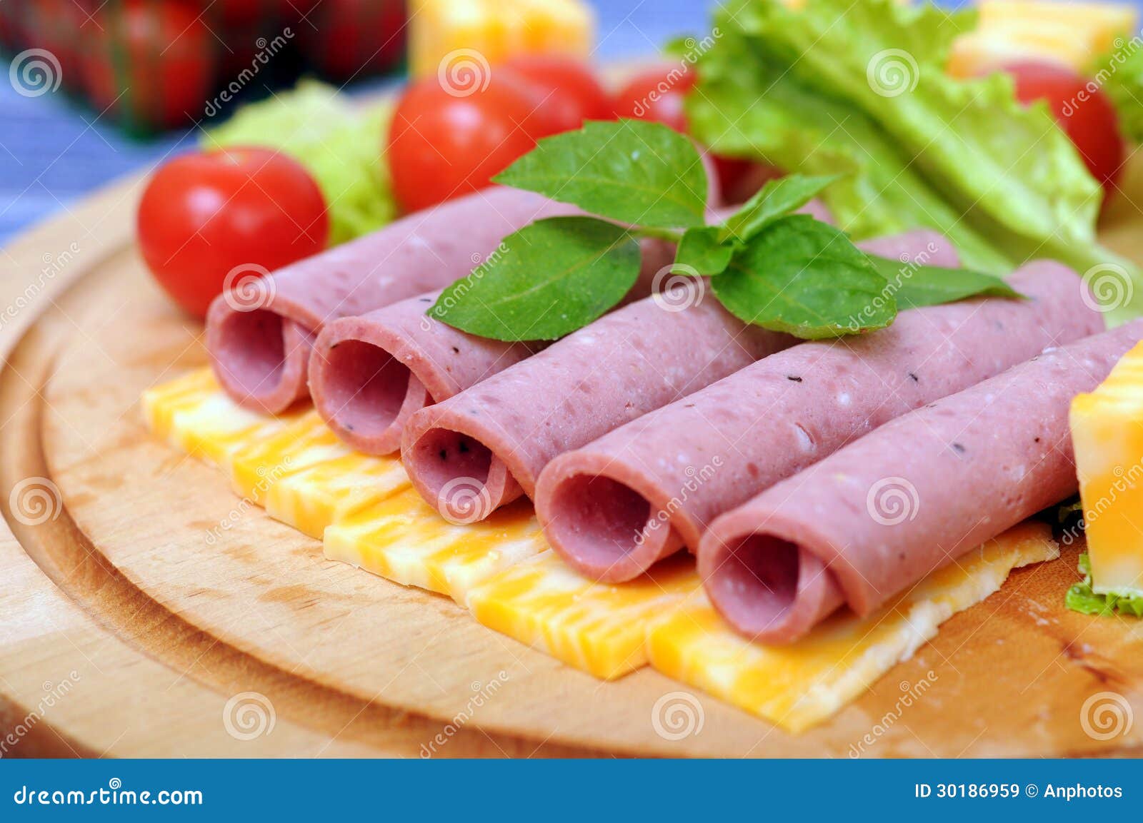 Sliced ham cheese stock image. Image of cuisine, cheese - 30186959