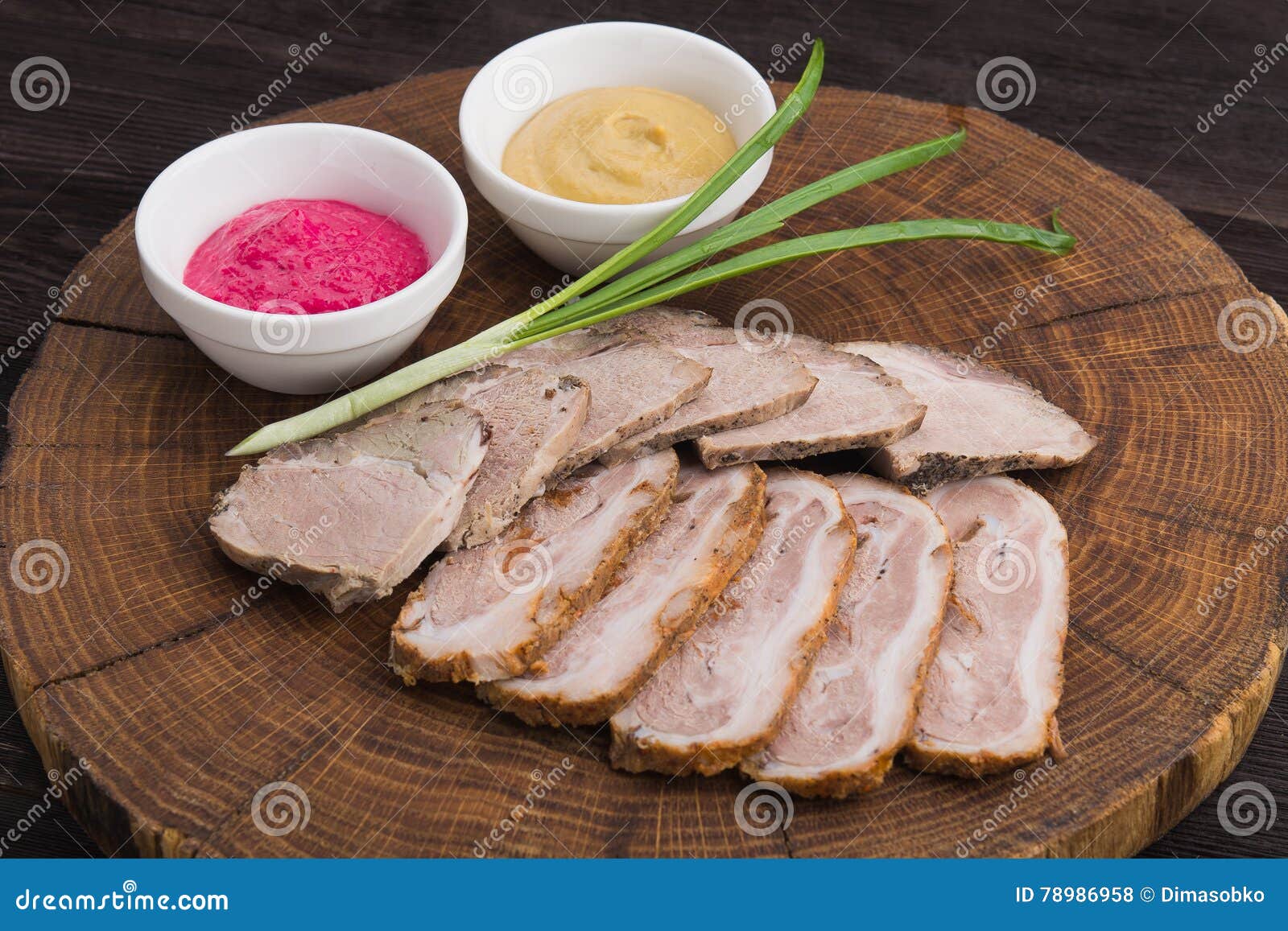 Sliced ham and meat stock photo. Image of beef, meats - 78986958