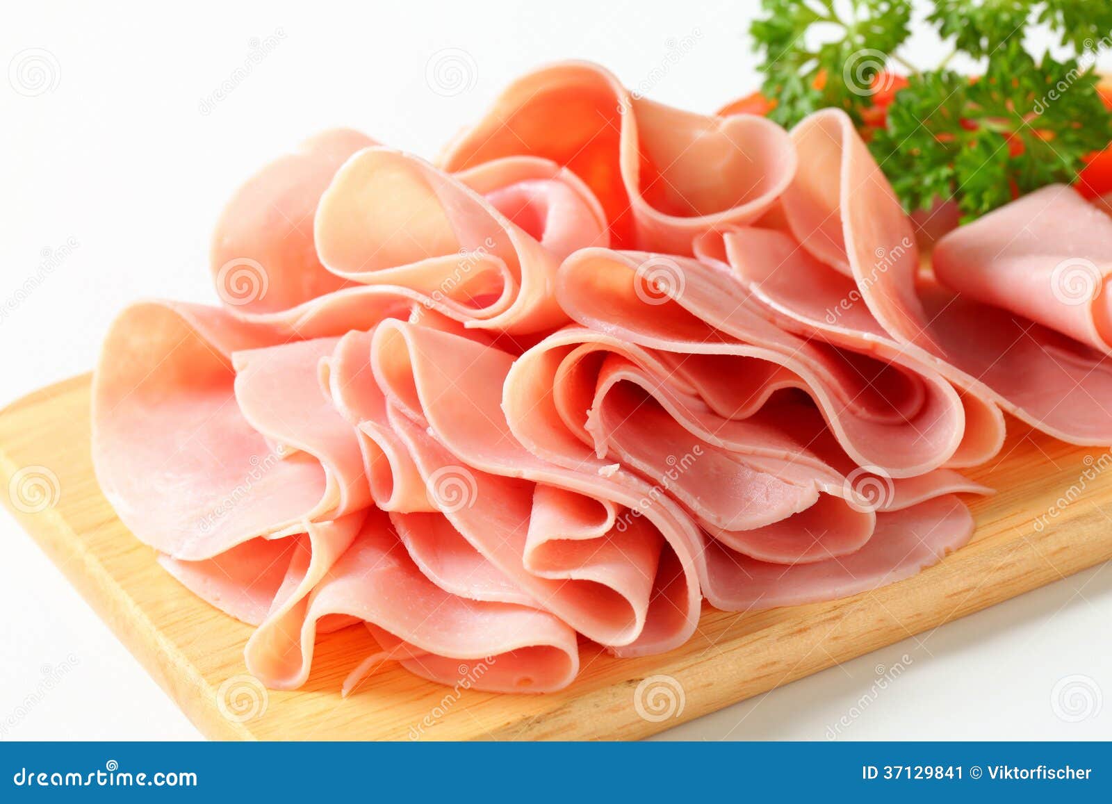 Sliced ham stock image. Image of cold, pork, background - 37129841