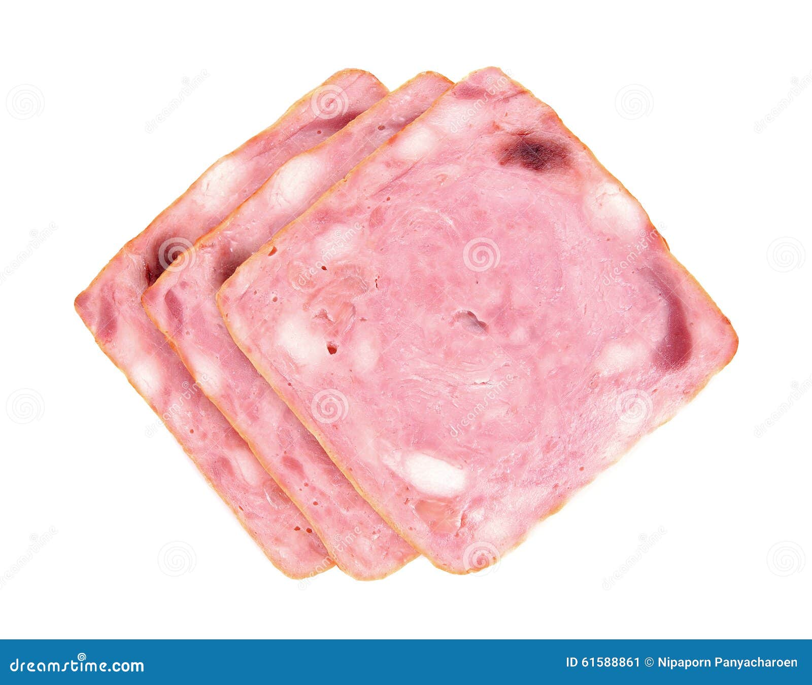 Sliced ham stock image. Image of cuisine, meat, delicious - 61588861