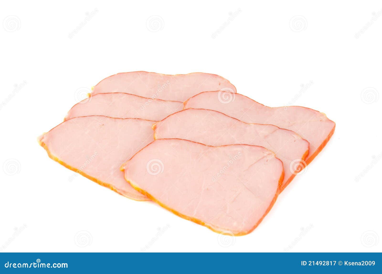 Sliced hams stock image. Image of slices, closeup, rolled - 21492817