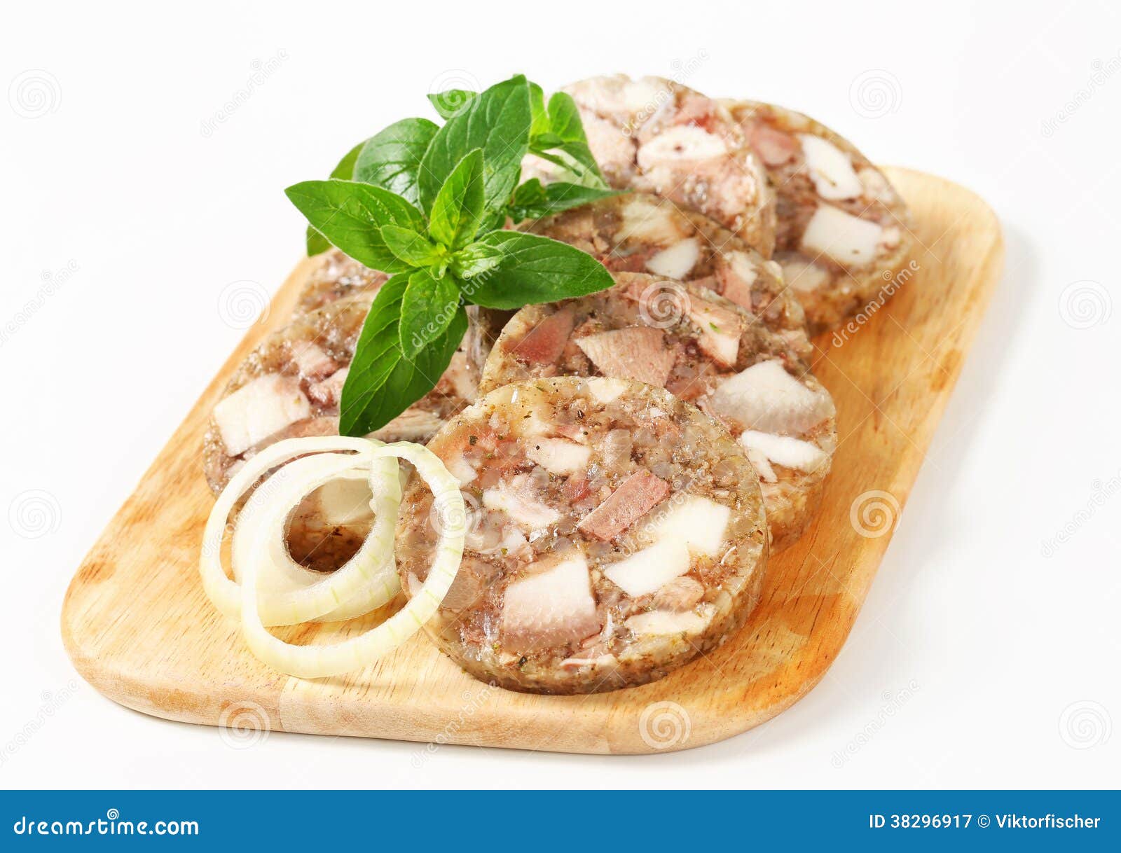 Sliced head cheese stock image. Image of cutting, shot - 38296917