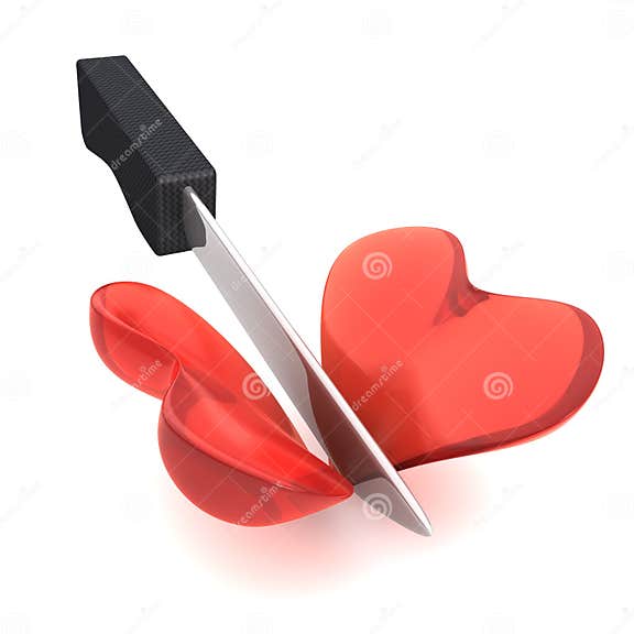 Sliced heart stock illustration. Illustration of dimensional - 18152540