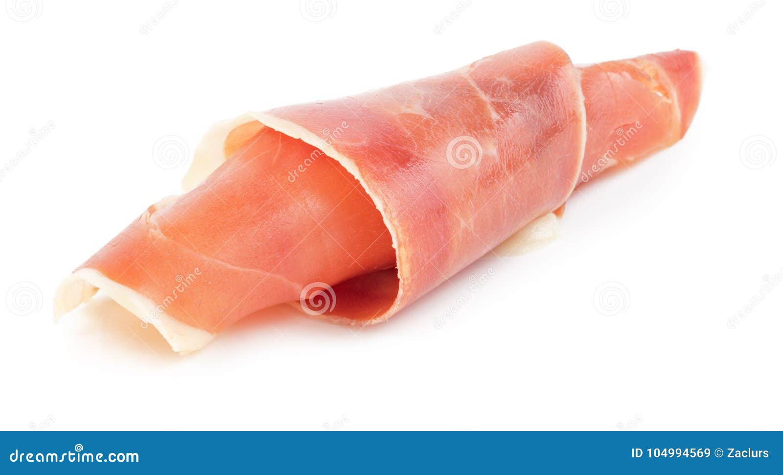 Sliced Jamon Isolated on White Background Stock Image - Image of cuts ...