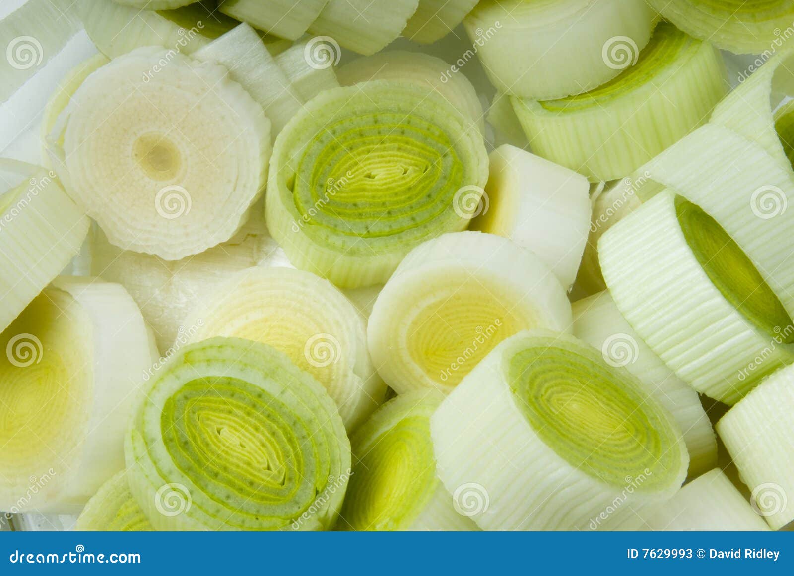 Sliced leek stock image. Image of white, green, fresh - 7629993