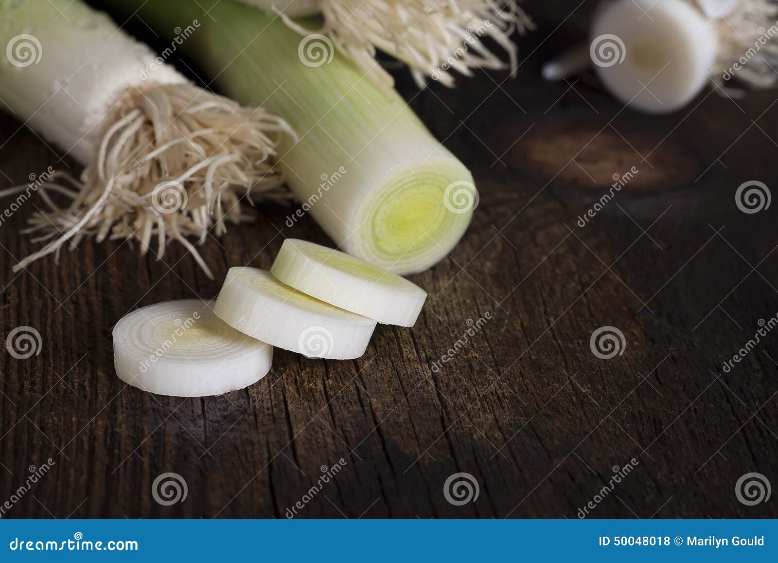 Sliced Leeks stock photo. Image of ingredient, leeks - 50048018