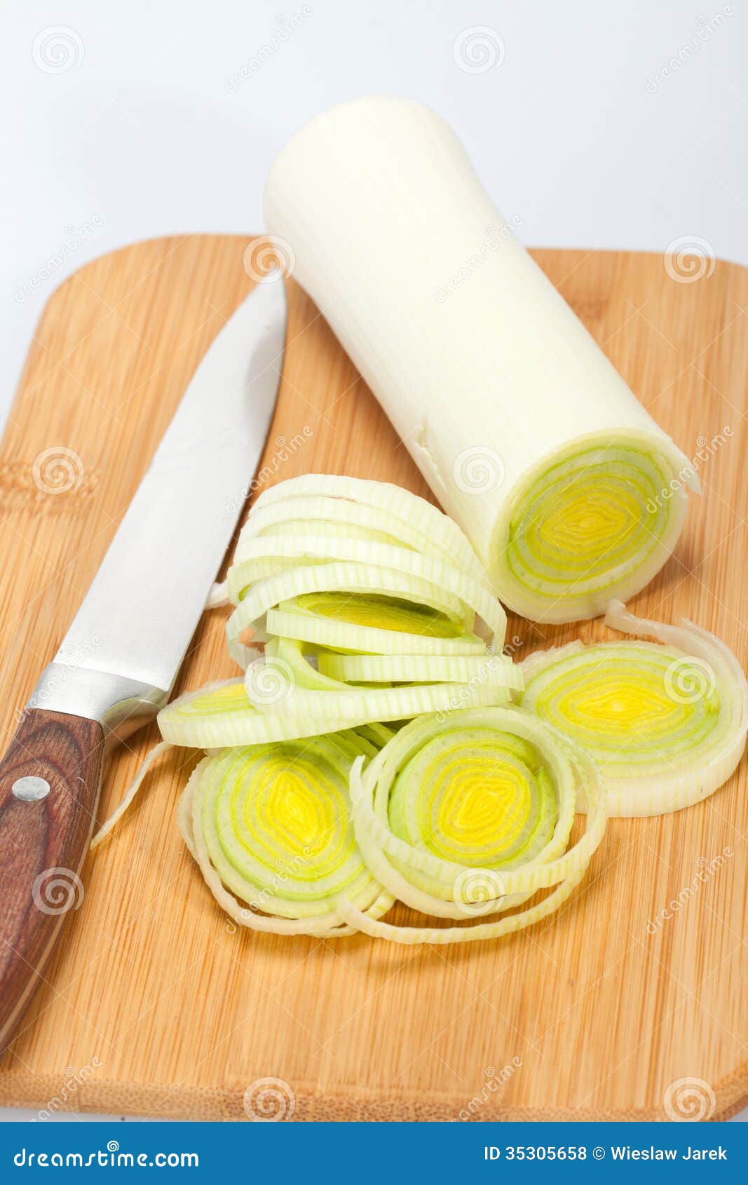 Sliced Leeks stock photo. Image of leek, peel, fresh - 35305658