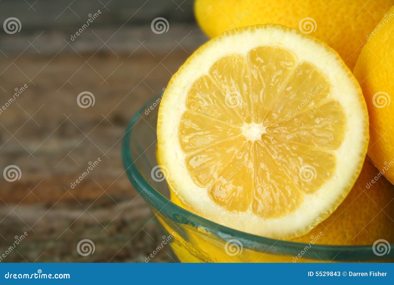Sliced Lemon Ice Cube With Drink In The Glass Stock Image ...