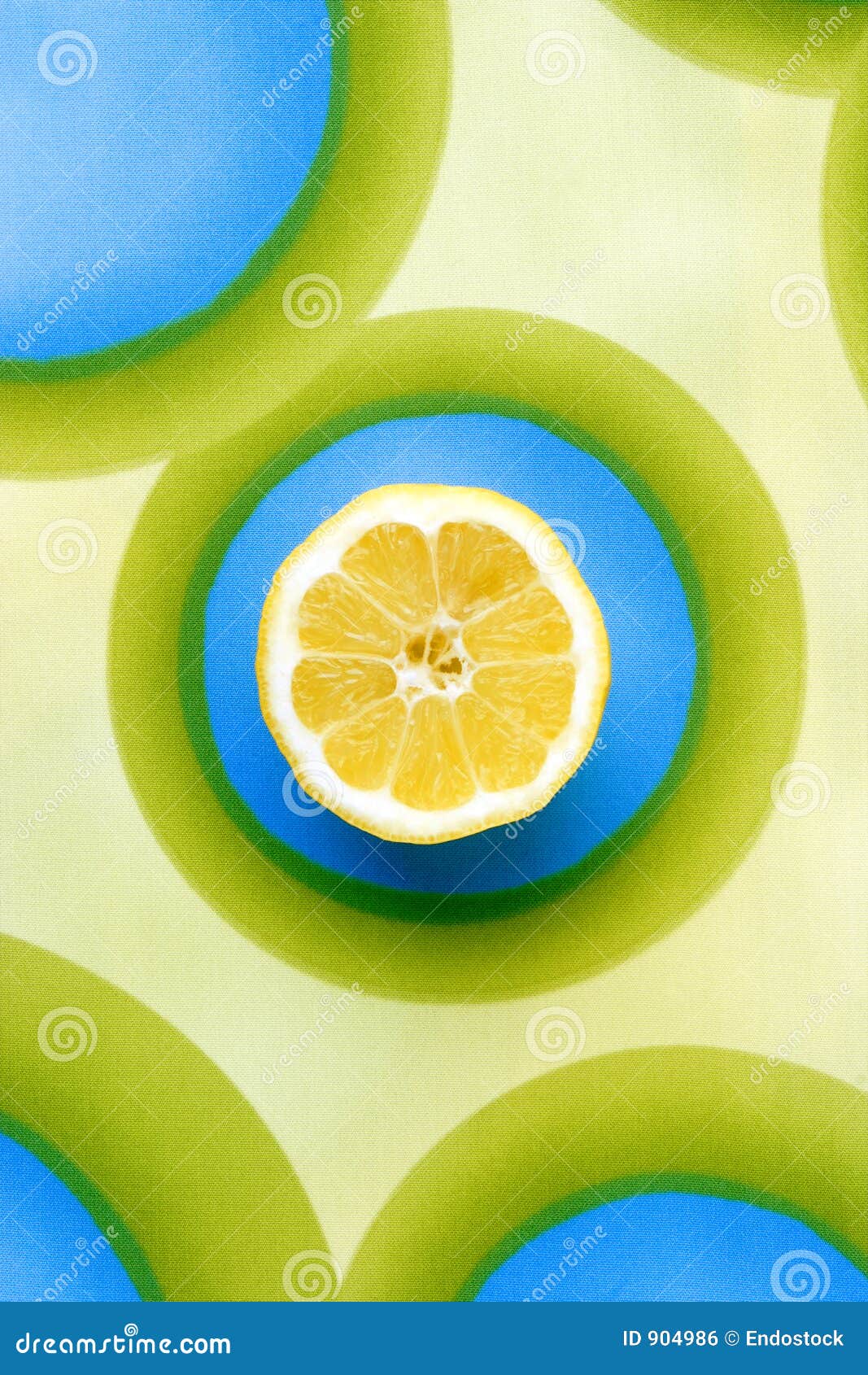 Sliced Lemon on Colourful Patterned Cloth Stock Photo - Image of diet ...