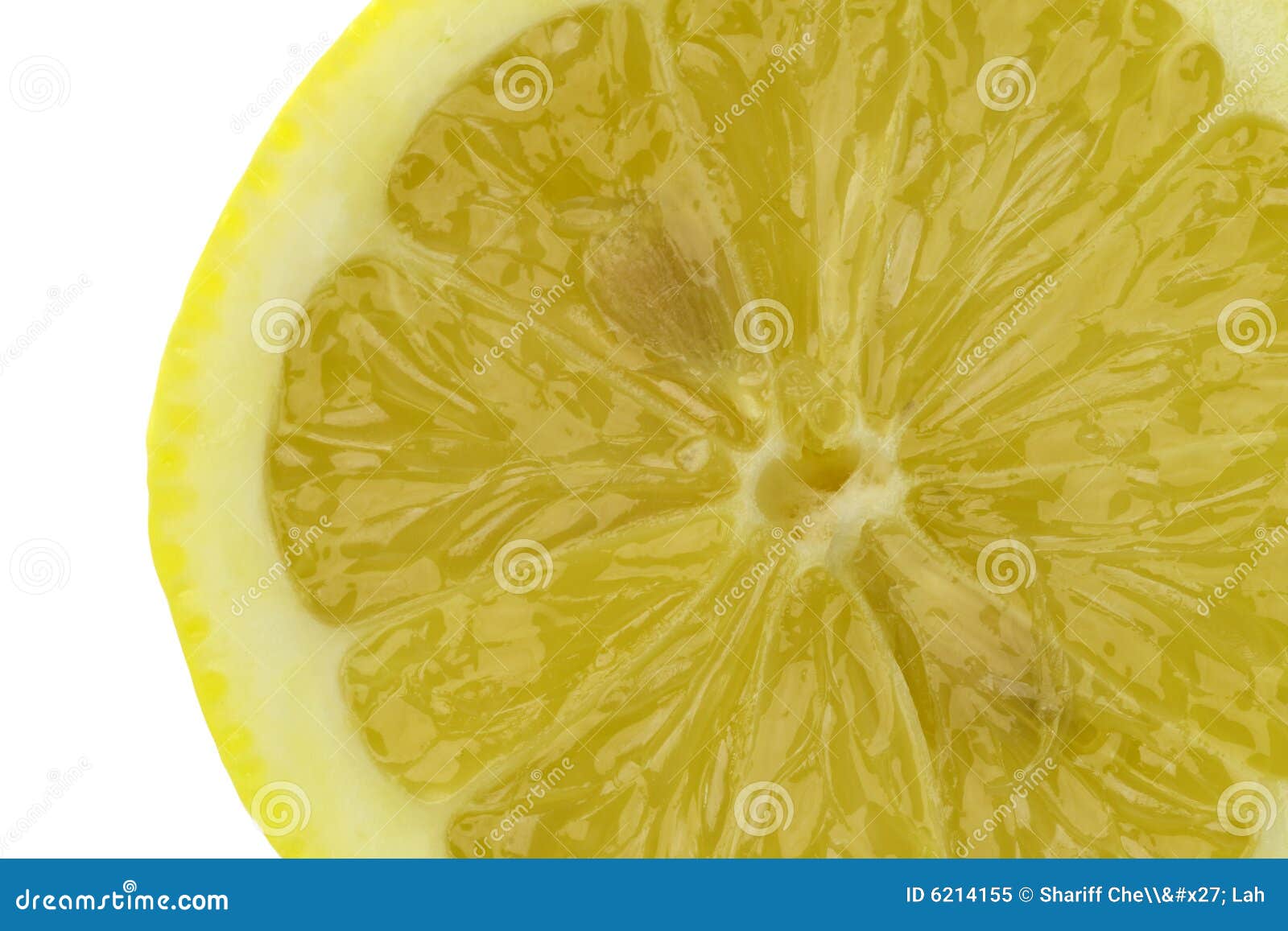 Sliced Lemon Macro Isolated Stock Image - Image of nutrition, fresh ...