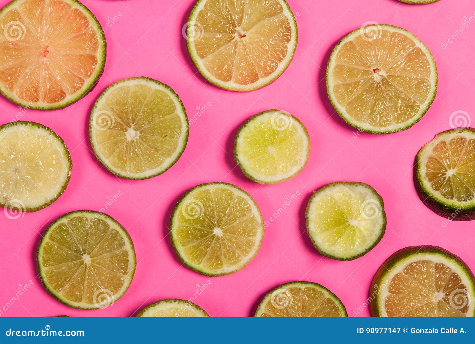 Sliced Lemon on Pink Background Stock Image - Image of juicy, juice ...