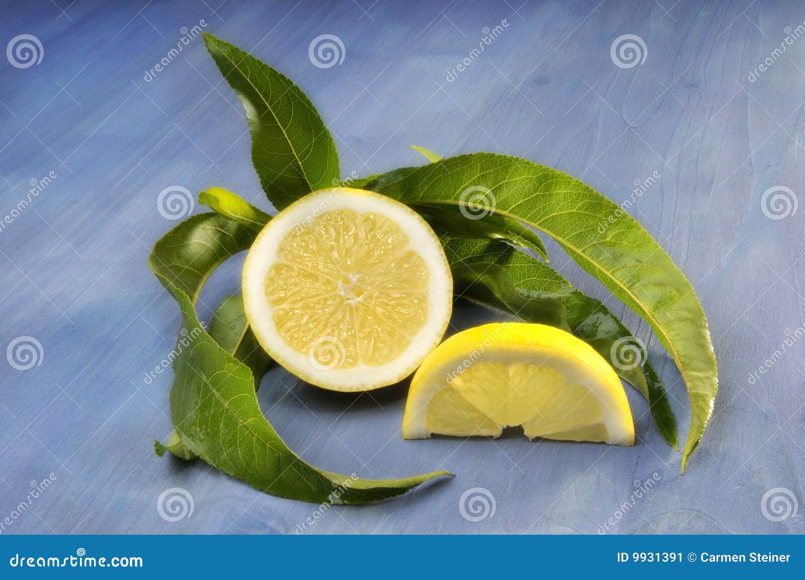 Sliced lemons stock image. Image of lemons, open, edible - 9931391