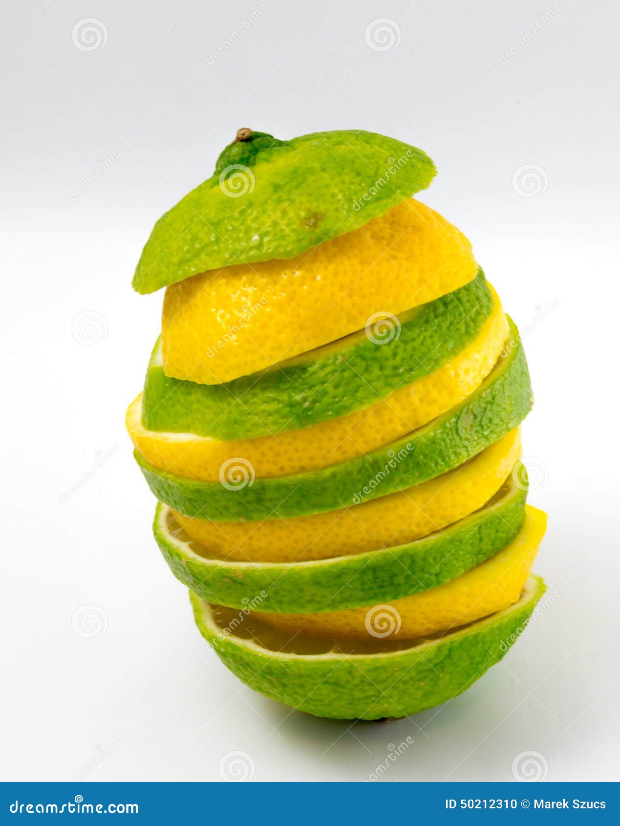 Sliced Lime and Lemon Tower Stock Photo - Image of citrus, slice: 50212310