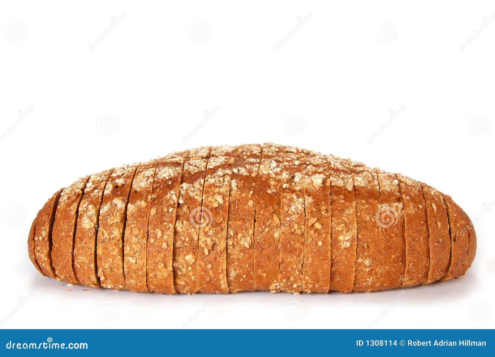 Sliced loaf stock photo. Image of diet, bread, isolated - 1308114
