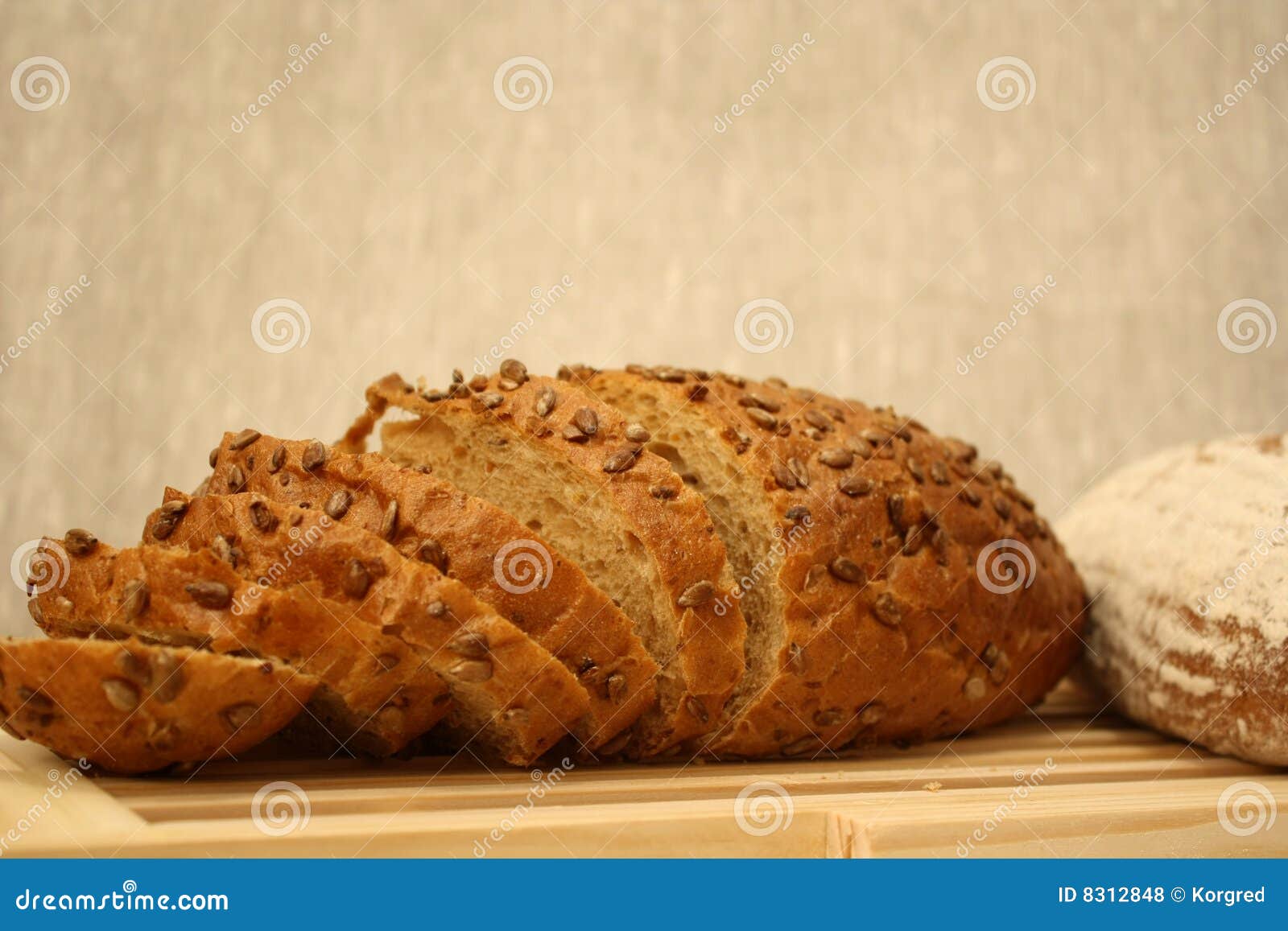 Sliced Loaf of Cereal Bread Stock Photo - Image of carbohydrates ...