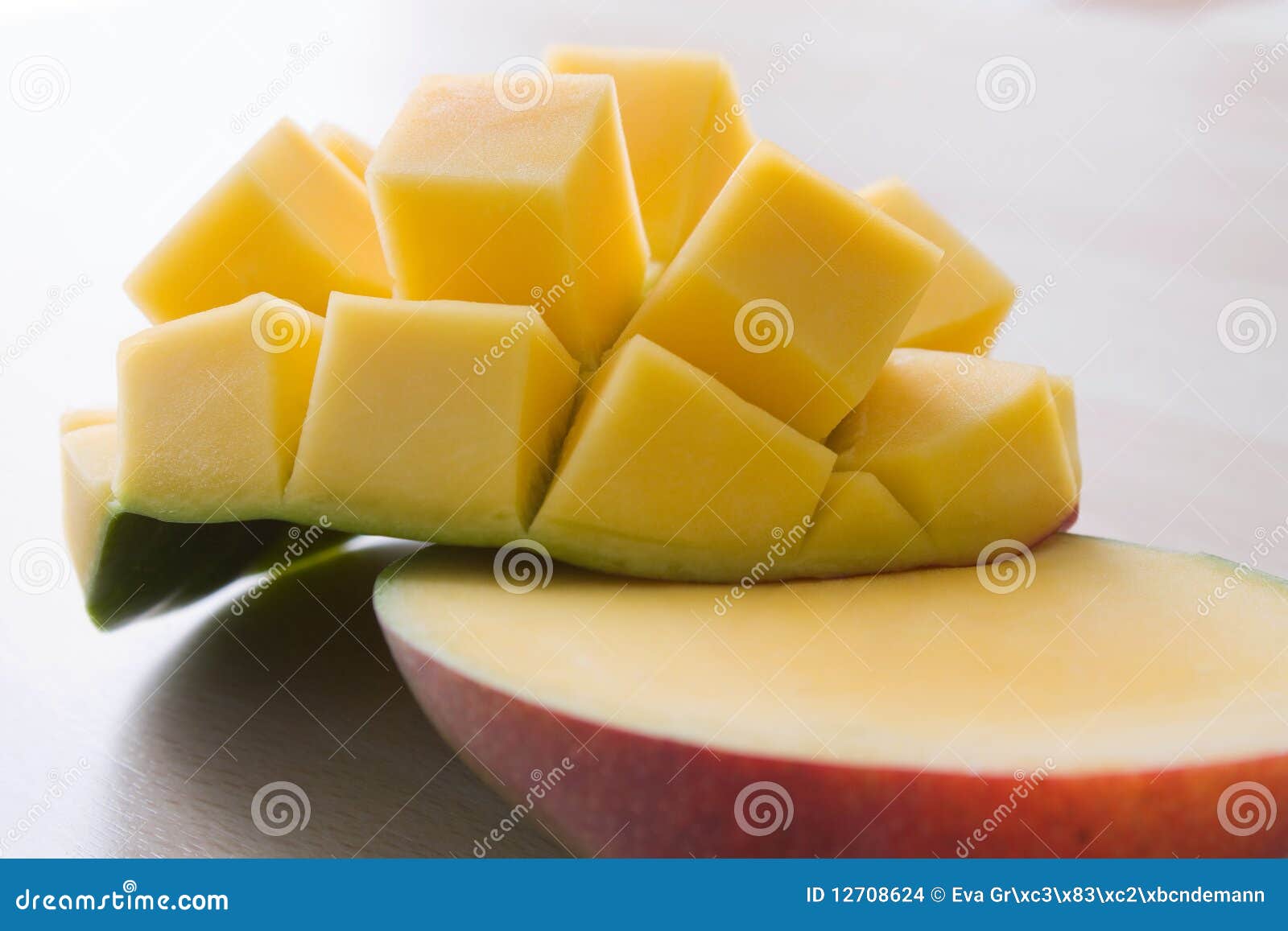 Sliced Mango stock photo. Image of focus, fruit, countertop - 12708624
