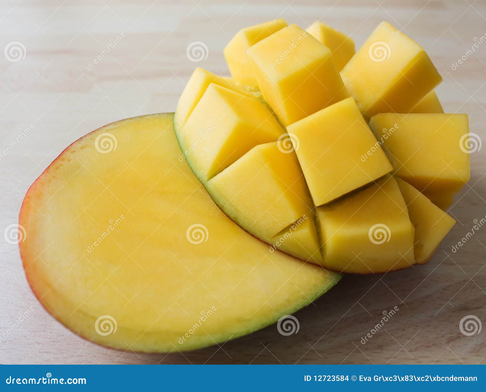 Sliced Mango stock photo. Image of studio, close, plate - 12723584