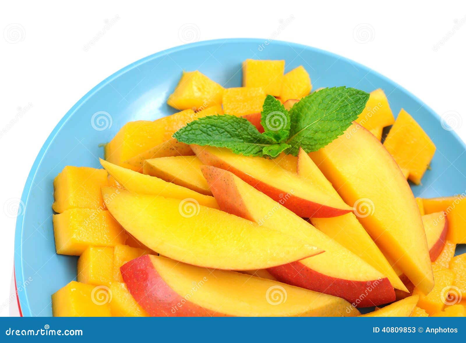 Sliced mango stock image. Image of ingredient, sweet - 40809853
