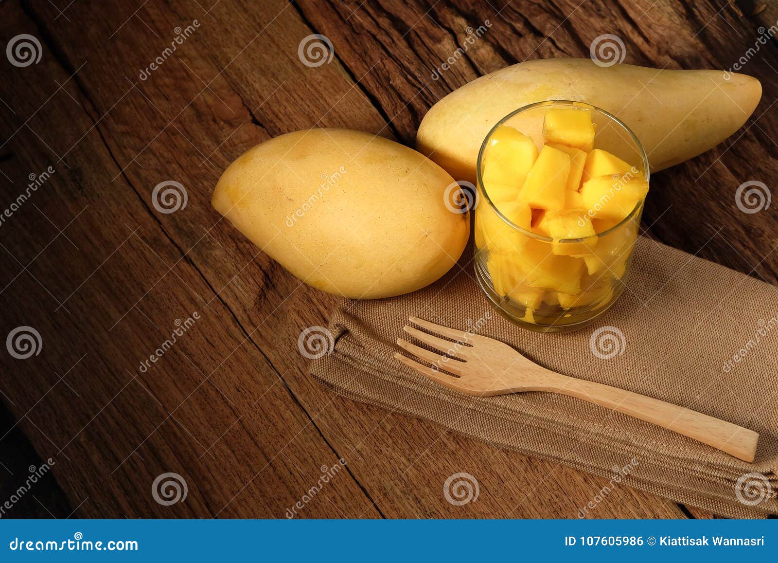 Sliced Mango stock photo. Image of wood, healthy, sweet - 107605986